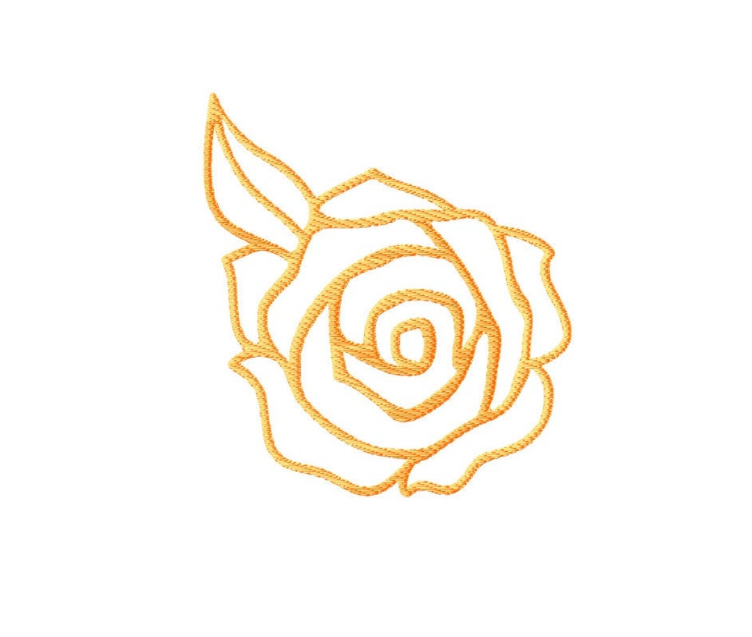 Beautiful Rose Embroidery Pattern - Easy Download (pes Pec Vp3 Exp Dst ...