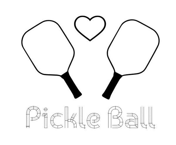 Cute Pickle Ball Embroidery Pattern Easy Instant Download Pes - Etsy