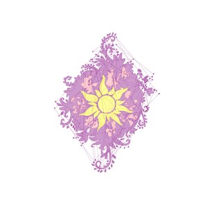 Rapunzel Sun Embroidery File: Intricate Floral Design (instant Download ...