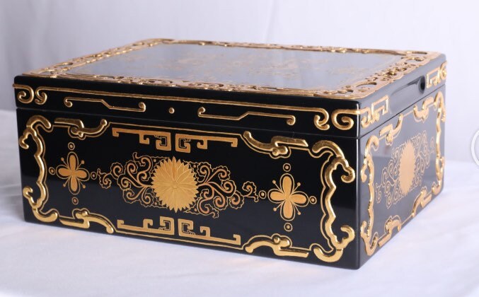 Chinese Lacquer Thread Sculpture Cigar Box/luxury Cigar Box/pattern ...