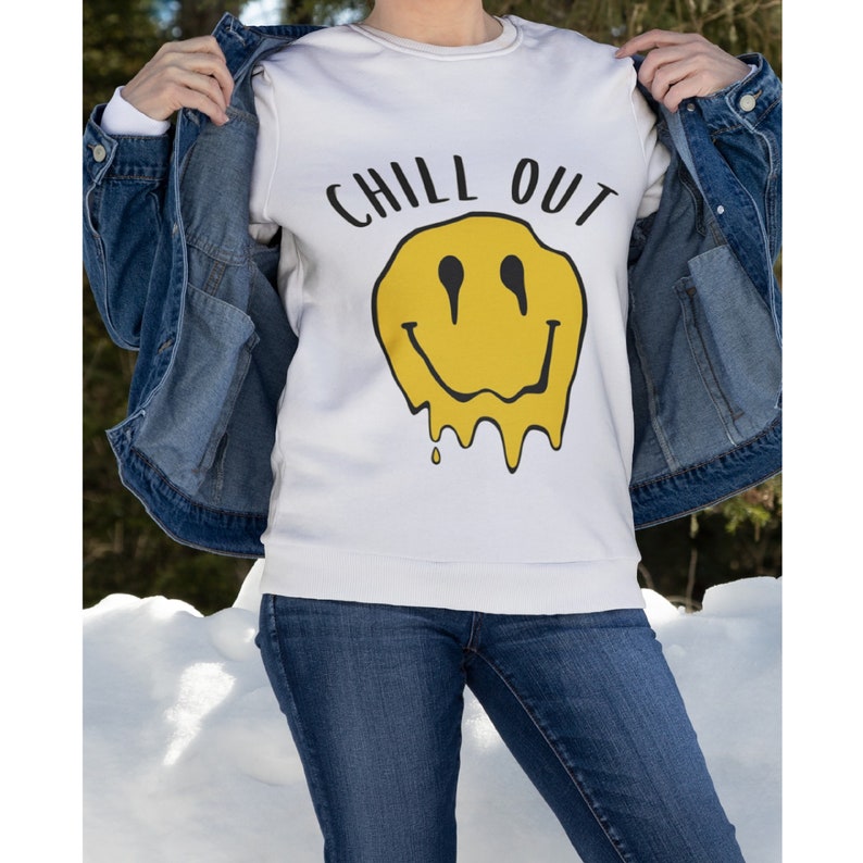 Smiling Face Svg Cut File for Cricut Chill Out Smiley Face - Etsy