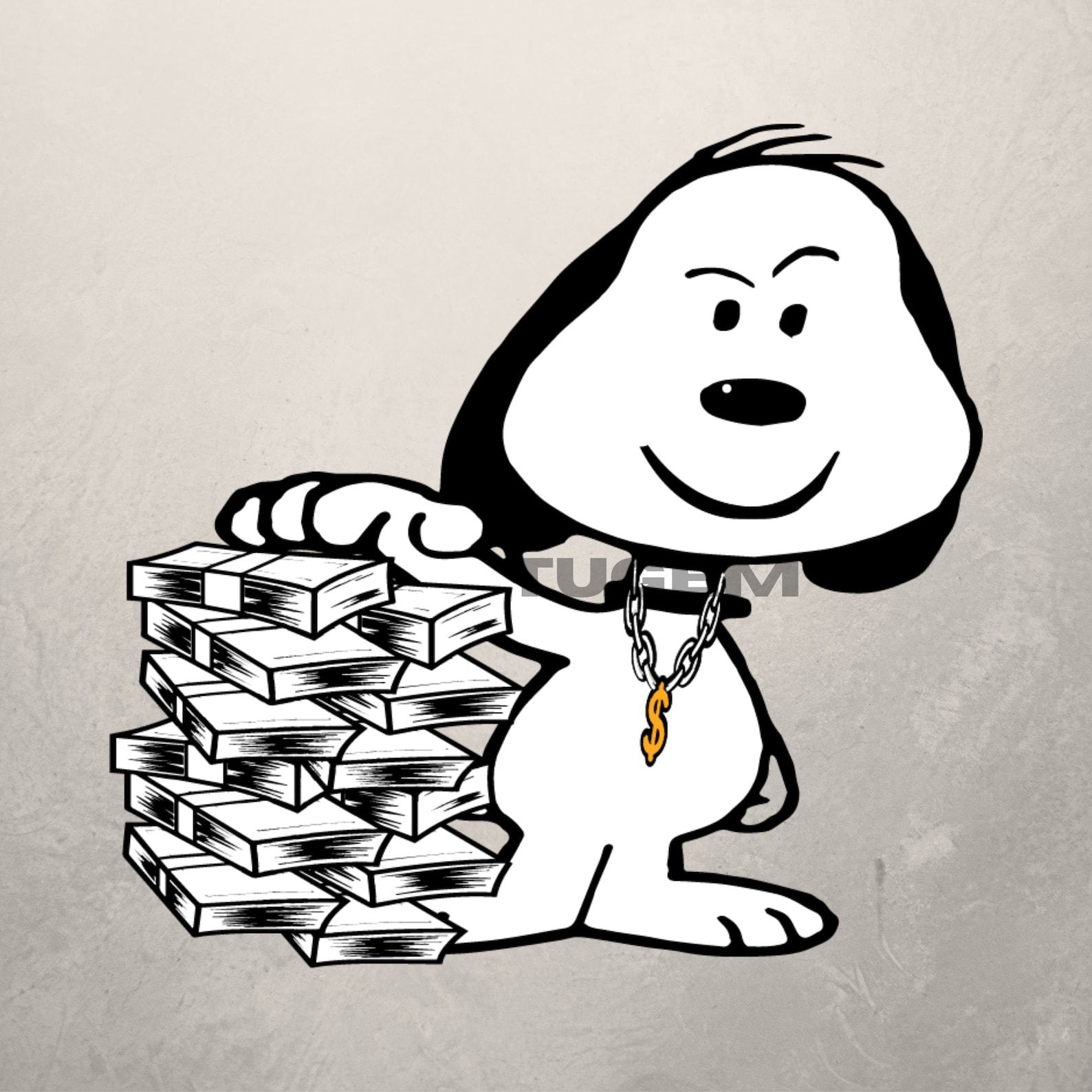 Snoopy Dog Svg Gangster Svg Gangster Snoopy Svg Money | Etsy