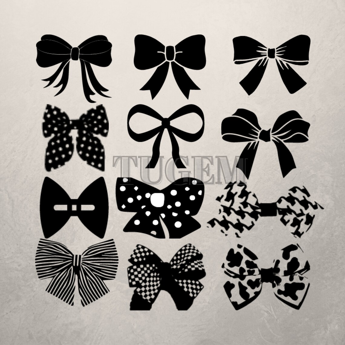 Bow Svg Bow Tie Svg Ribbon Svg Hair Bow Svg File for - Etsy