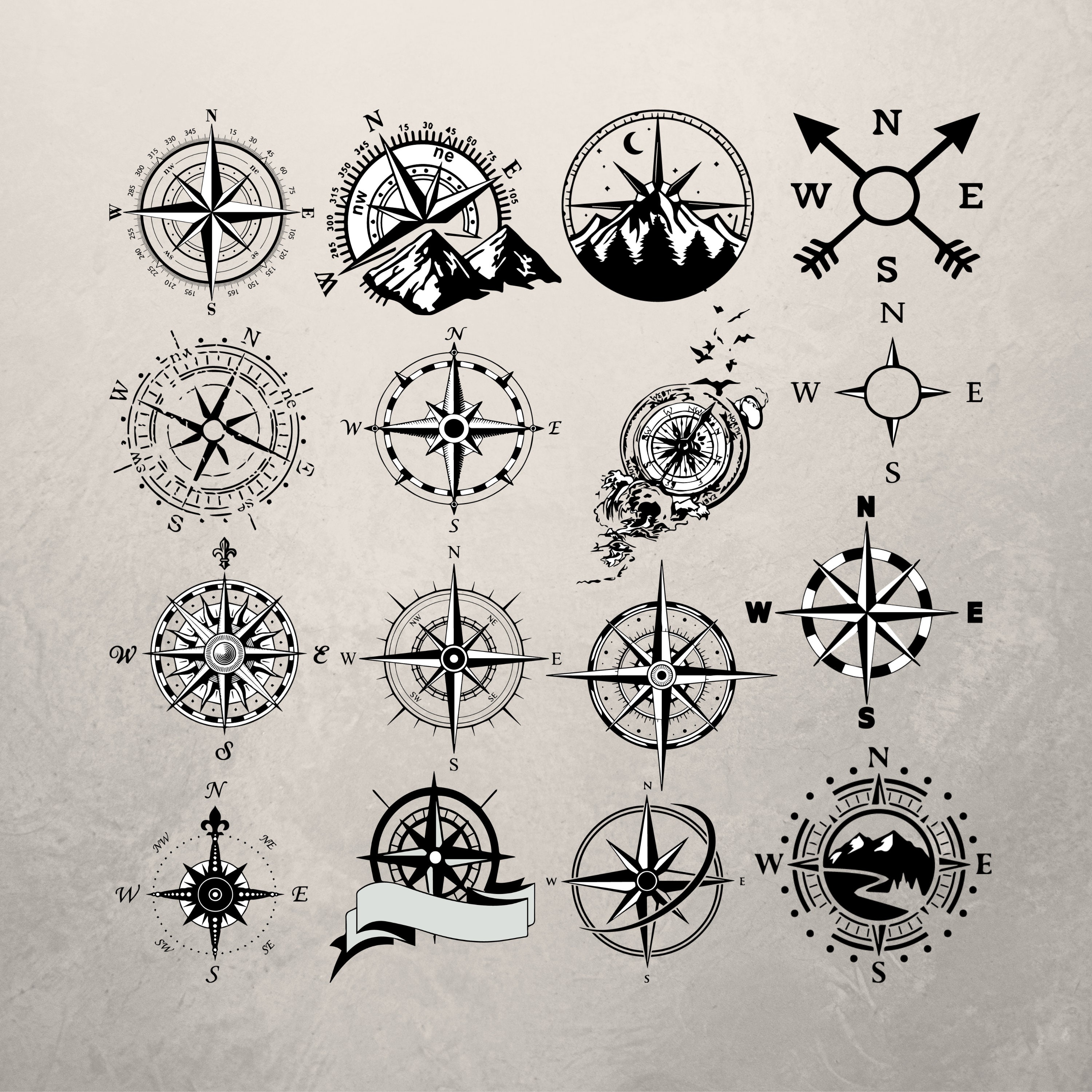 Antique Compass Designs