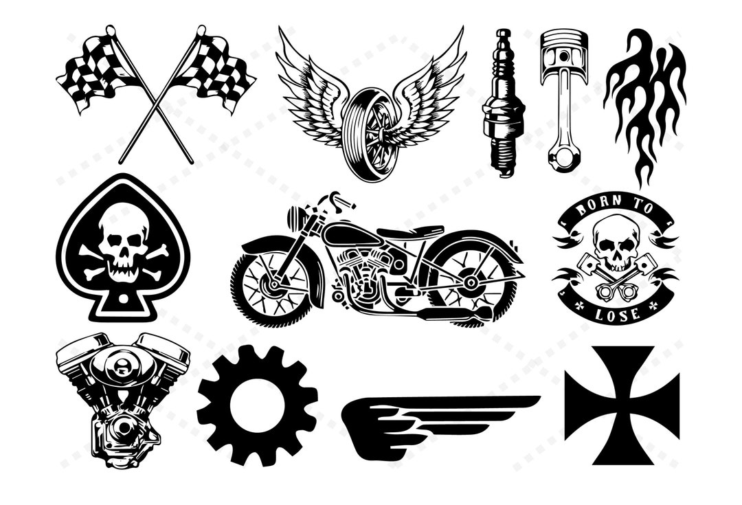 Motorcycle Svg Bundle Motor Bike Svg Biker Svg Motor - Etsy Australia