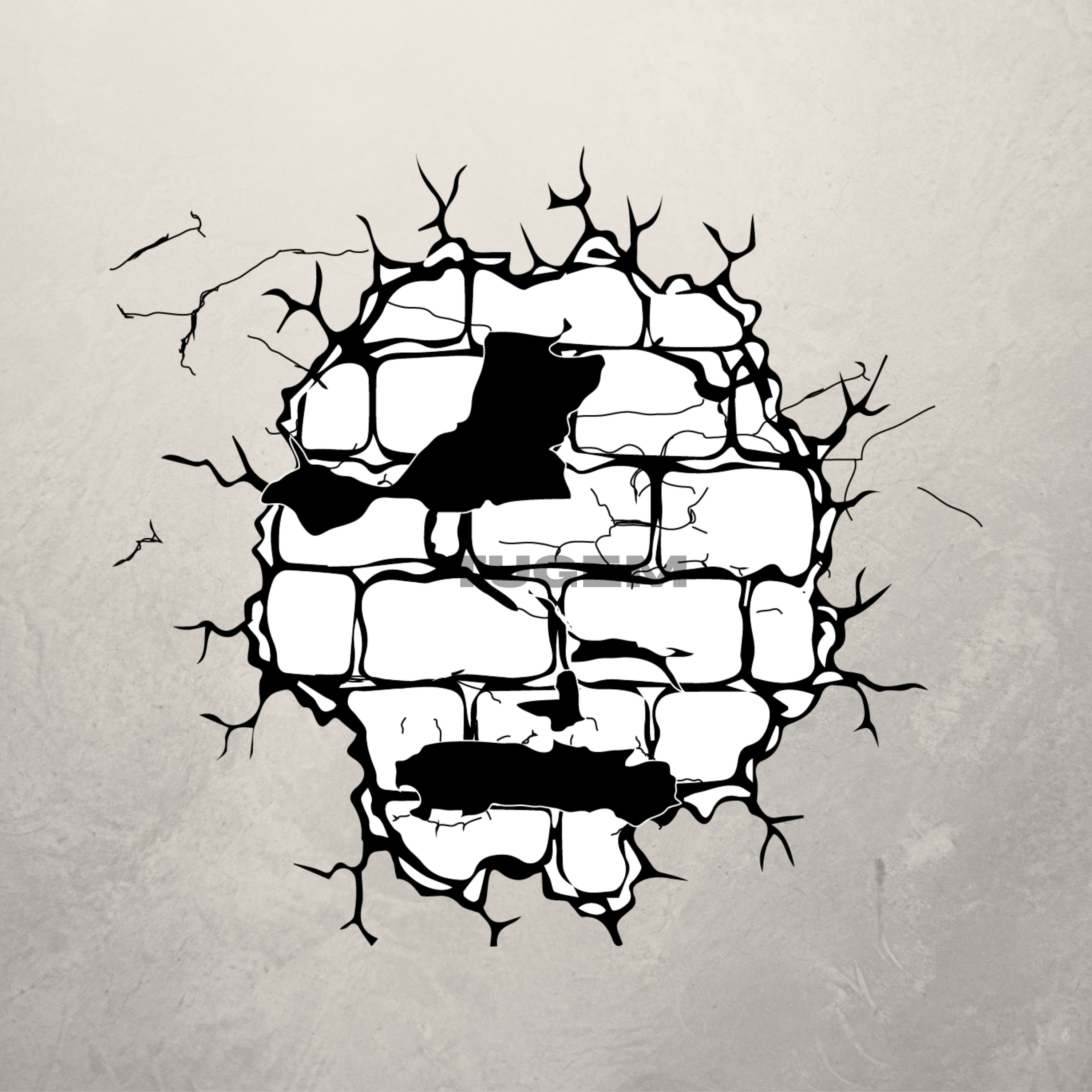 Broken Brick Wall Png