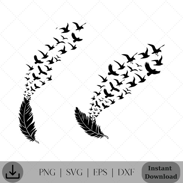 Svg Flying Birds - Etsy