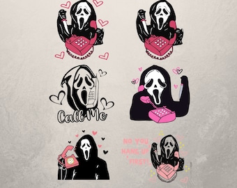 Ghostface Valentine Svg - Etsy