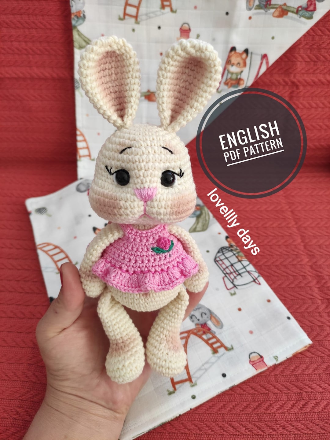 Crochet Easter Bunny Pattern, Amigurumi Easter Rabbit Pattern, Crochet ...