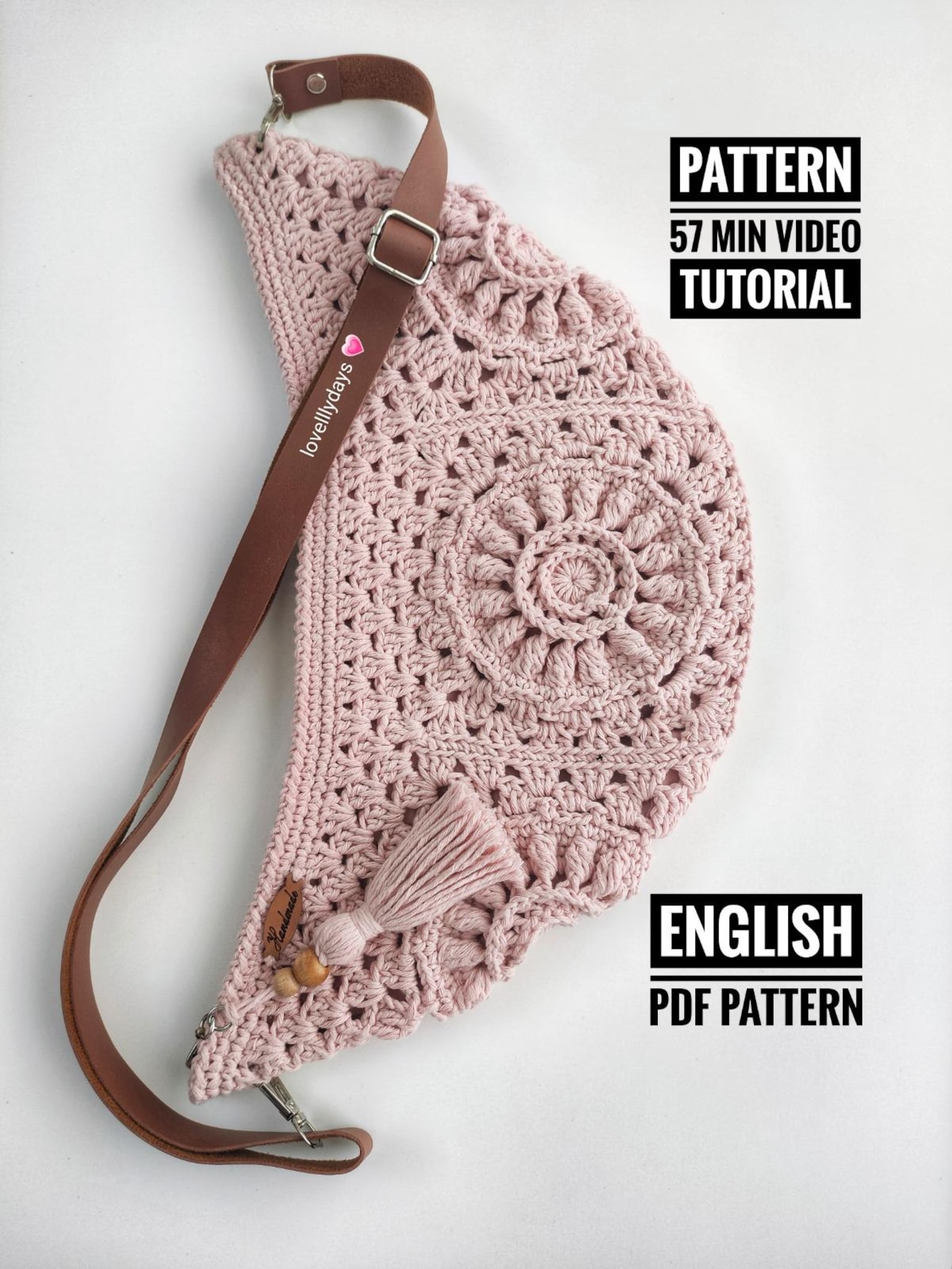 Crochet Bag Patterns 4 in 1, Crochet Round Bag, Granny Square Bum Bag ...