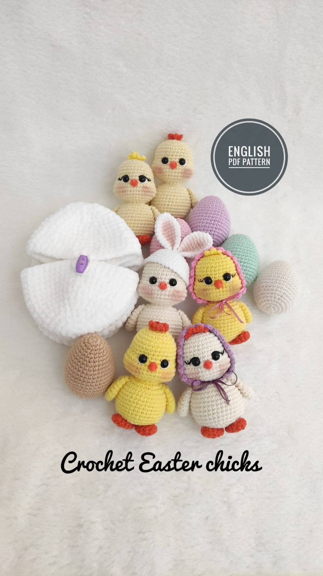 Chicks Crochet Easter Pattern, Easter Egg Surprise Crochet, Chickens ...