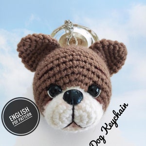 Amigurumi Dog Keycahin PATTERN, Crochet Dog Xmas Tree Decor, Crochet ...