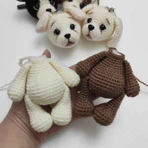 Only Body Pattern, Body Matching Dog Keychain Head Pattern, Crochet ...