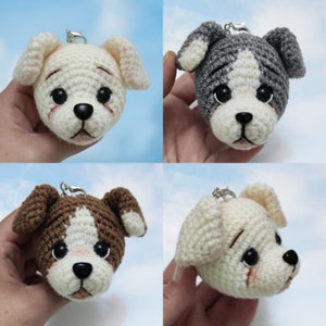 Amigurumi Dog Keycahin PATTERN, Crochet Dog Xmas Tree Decor, Crochet ...
