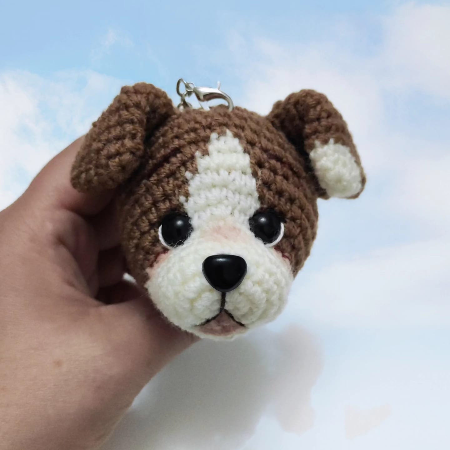 Crochet Dog Keychain, Crochet Dog Xmas Tree Decor, Bag Charm, Cute Car ...