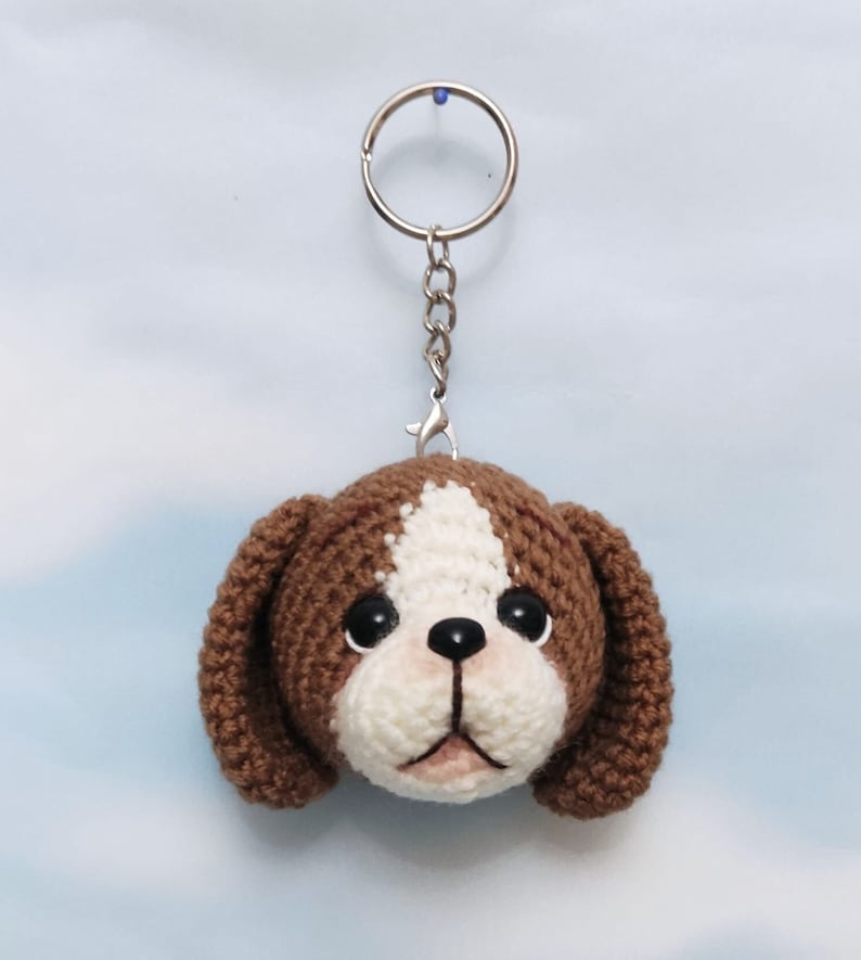 Amigurumi Dog Keycahin PATTERN, Crochet Dog Xmas Tree Decor, Crochet ...