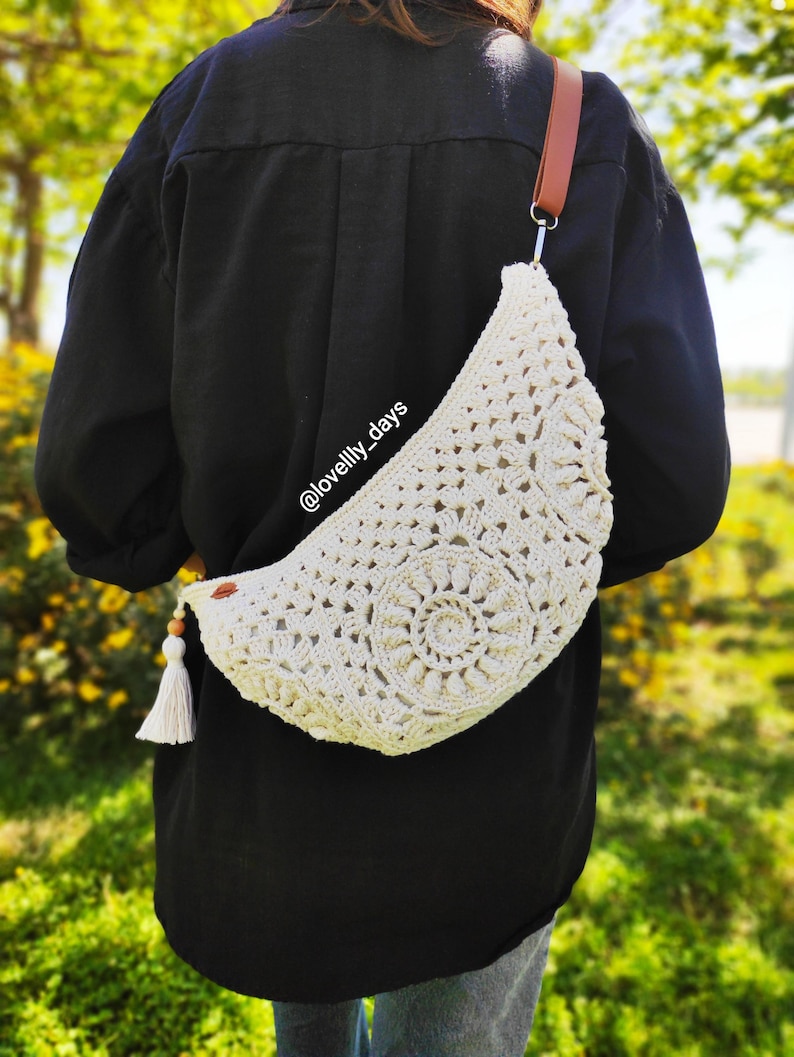 Handmade Crochet Granny Square Bag, Bohemian Festival Bum Bag - Etsy