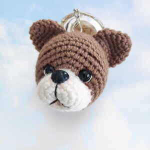 Crochet Dog Keychain Patterns Set of 3, Handmade Christmas Decor, Car ...