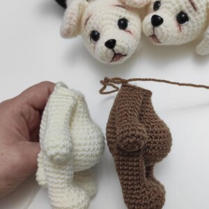 Only Body Pattern, Body Matching Dog Keychain Head Pattern, Crochet ...