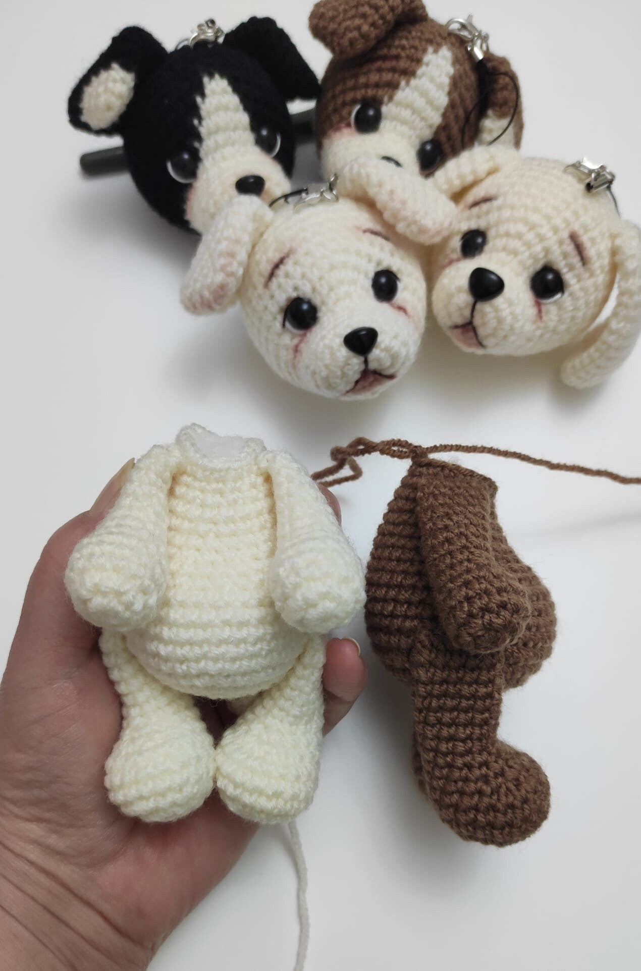 Crochet Animal Body Pattern, Fits Dog Keychain Heads (PDF Pattern) - Etsy