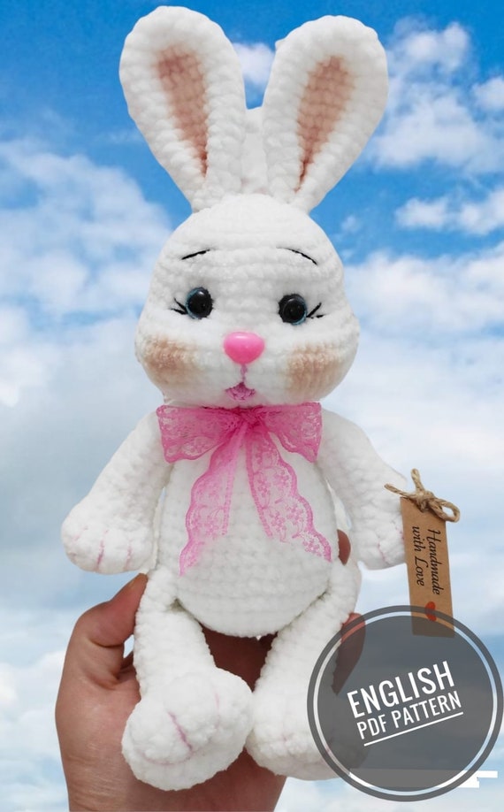 Fluffy Bunny English Pattern Crochet PATTERN Bunny Crochet - Etsy