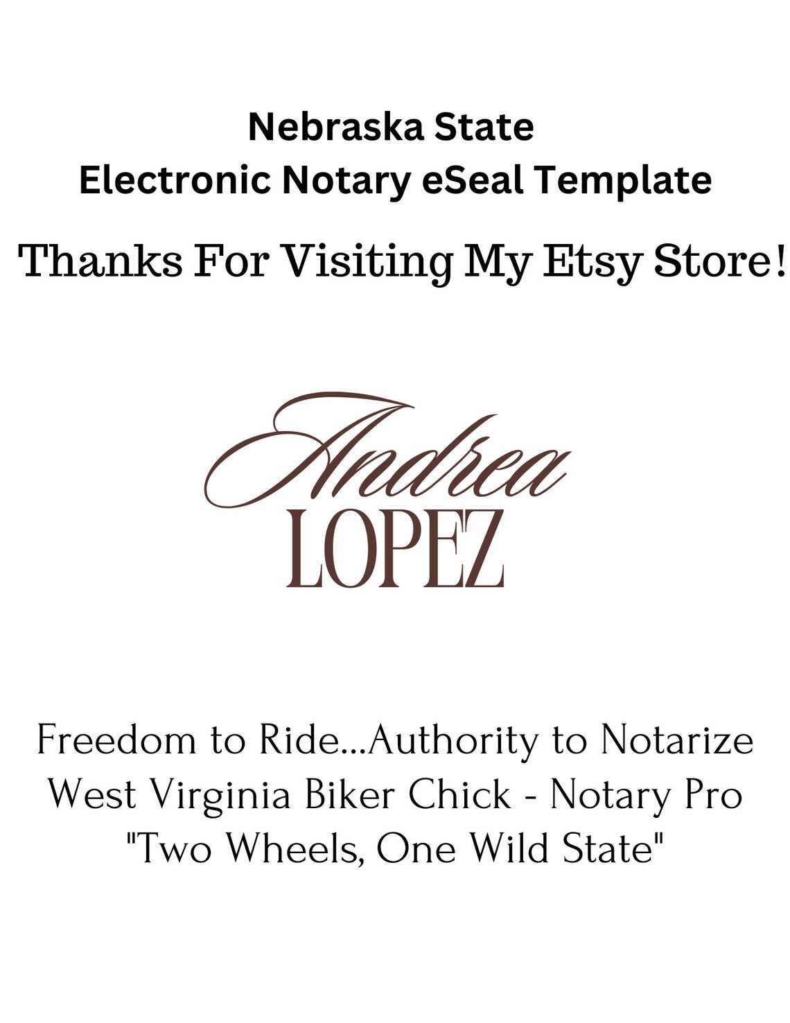 Nebraska State Eseal Stamp - Approved Electronic Notary - Digital Eseal ...