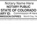 Colorado State Eseal Stamp - Approved Electronic Notary - Digital Eseal ...