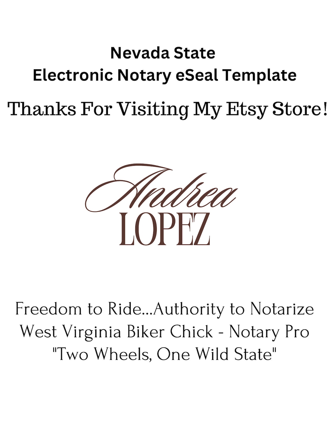 Nevada State Eseal Stamp - Approved Electronic Notary - Digital Eseal ...