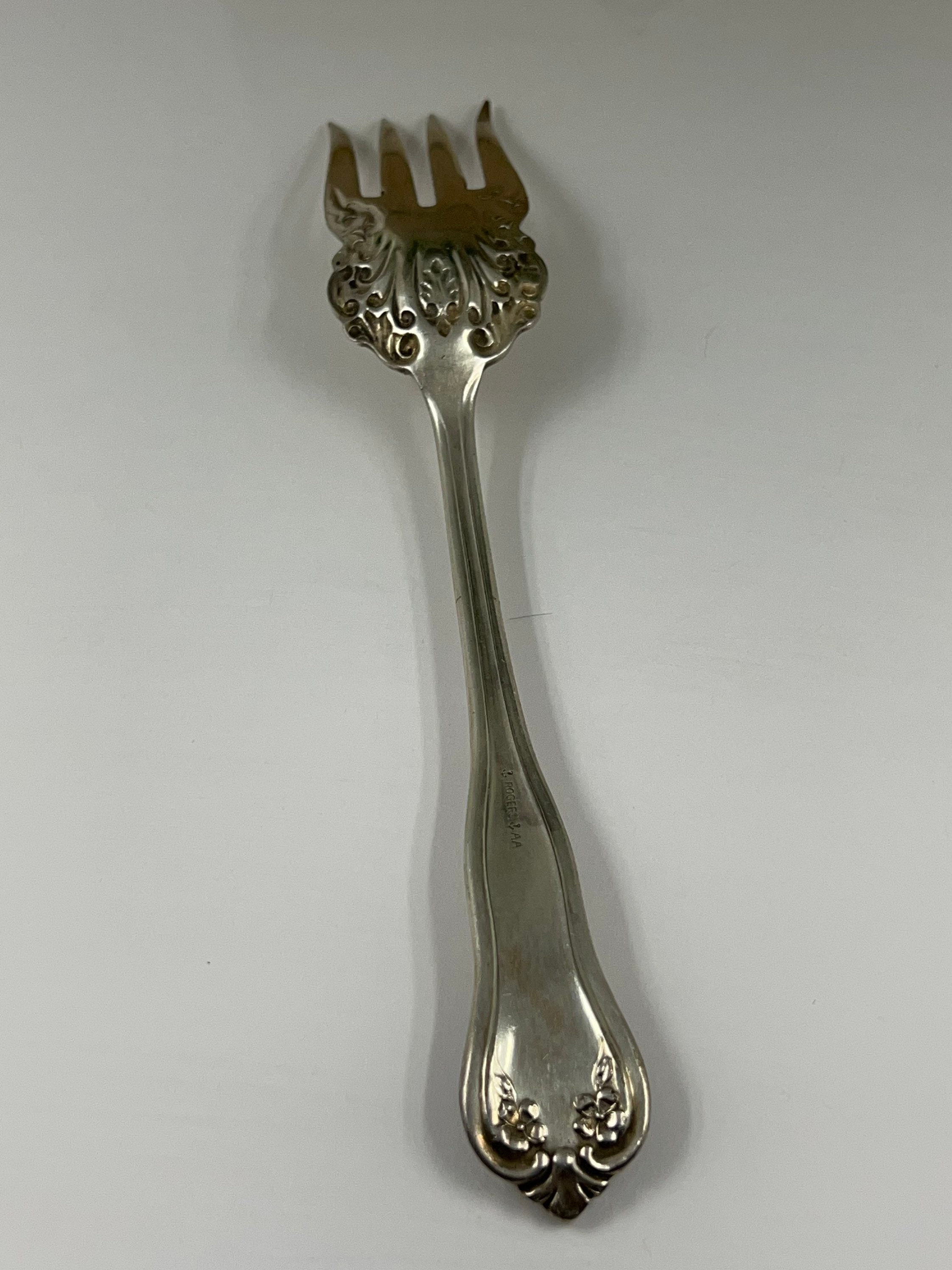 Vintage Antique Rogers AA Ornate Floral Personalized Silver - Etsy