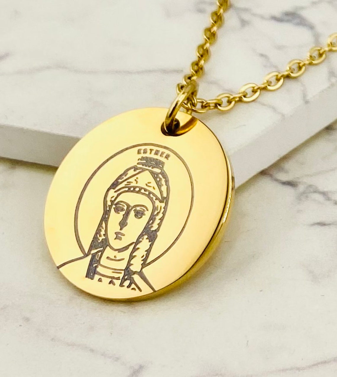 Queen Esther, Patron Saint of the Jews, Necklace, Eastern Orthodox ...
