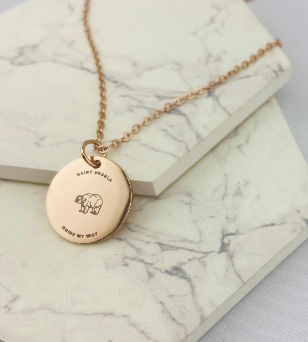 St. Ursula, Saint Medal Necklace, Patron Saint Education of Girls ...