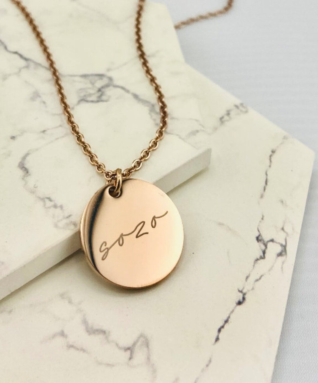 Sozo, New Testament,"saved," Dainty Coin Necklace, Christian Baptism ...