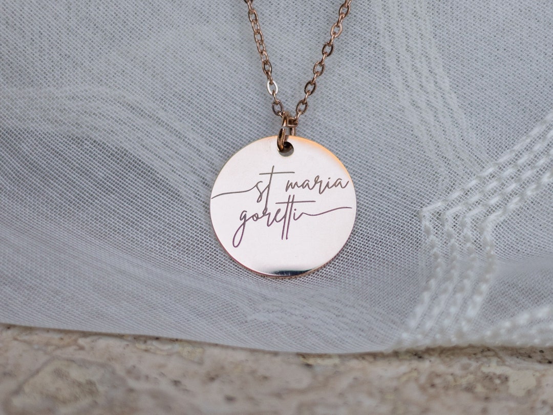 St. Maria Goretti Patron Young Women & Purity Saint Medal - Etsy