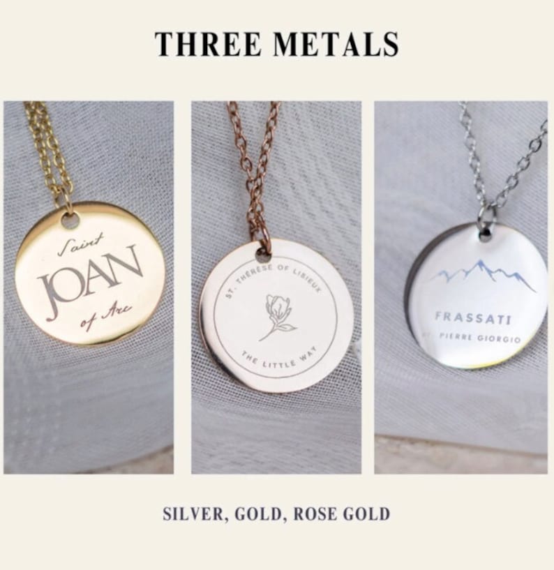 St. Anne, Saint Medal Necklace, Patron Saint of Women, Unmarried ...