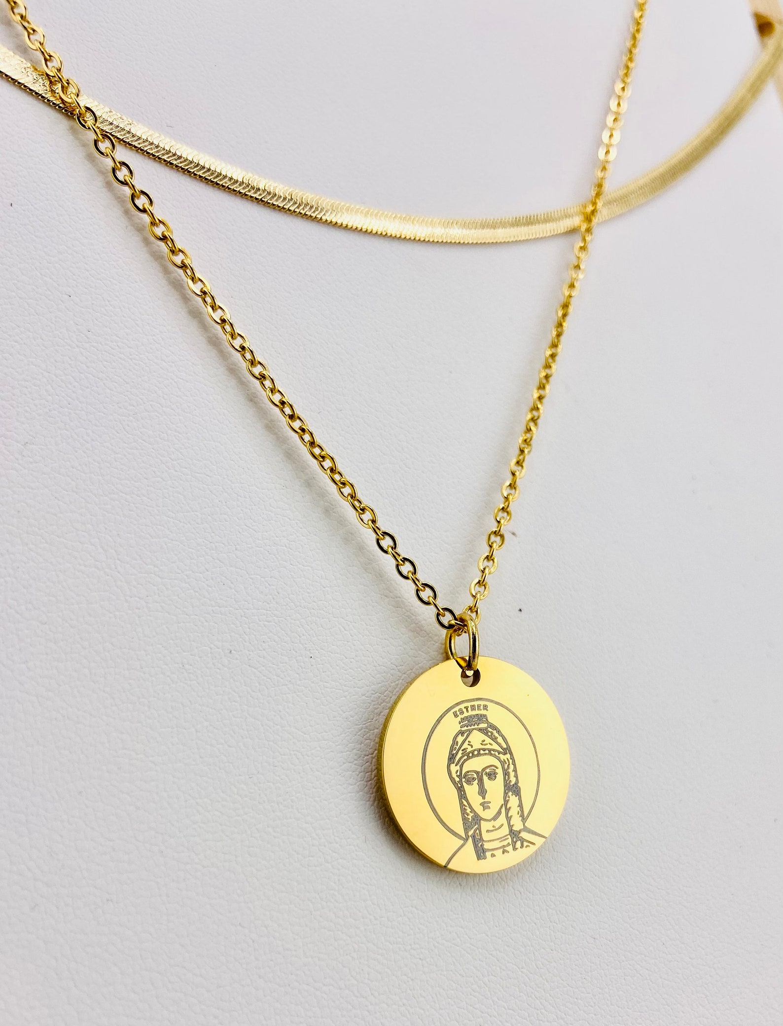Queen Esther, Patron Saint of the Jews, Necklace, Eastern Orthodox ...