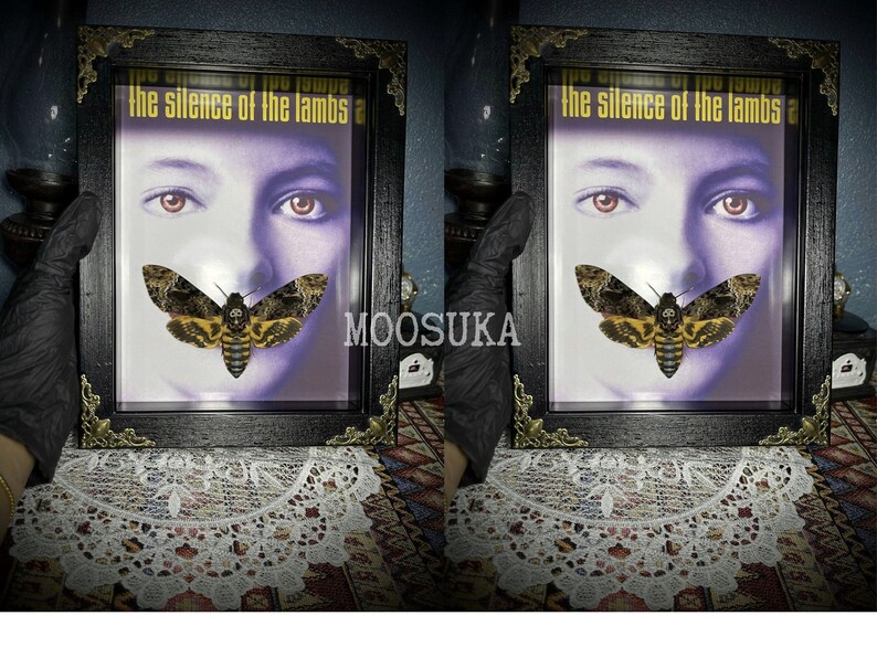 Framed Death's-head Hawkmoth acherontia Atropos Handcrafted Entomology ...