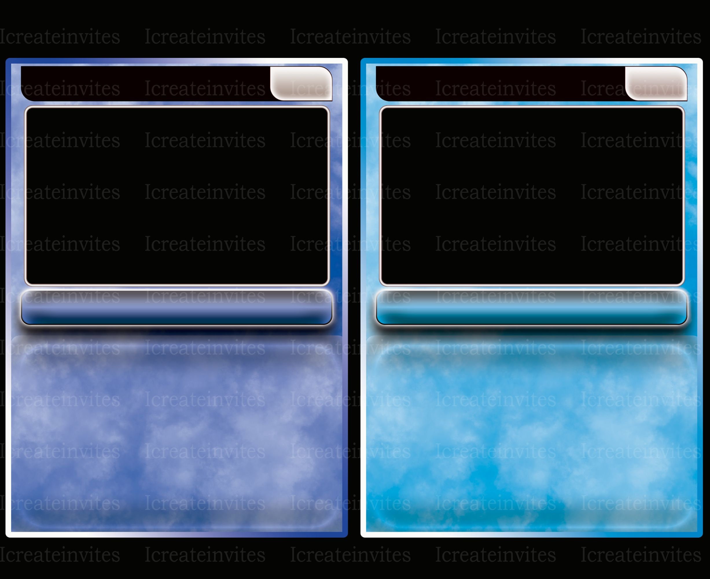 Blank Trading Card Template Transparent Background Png File - Etsy