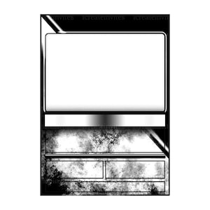 Blank Trading Card Template Transparent Background Png File Set of 13 ...