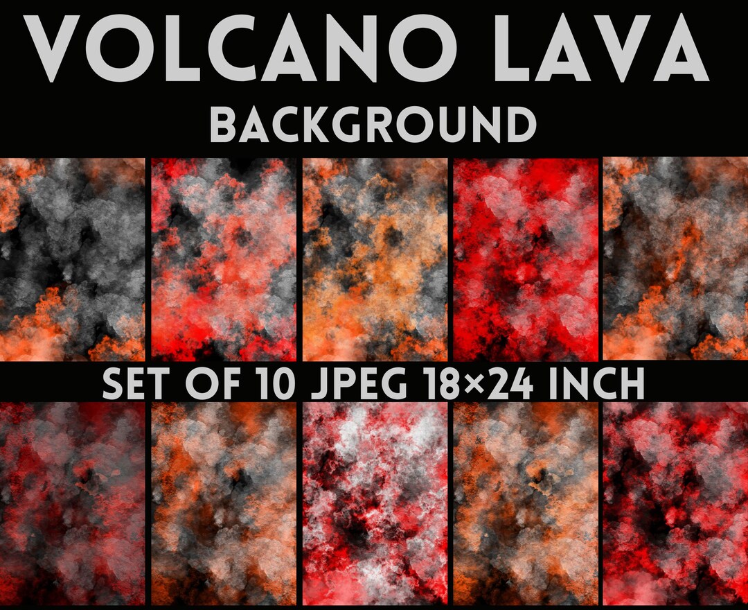 Volcano Lava Backgrounds Photo Backdrops Portrait Textures - Etsy