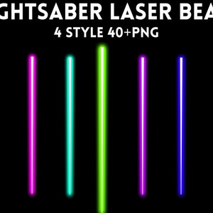 Lightsaber Laser Beam Overlays PNG in 4 Different Style 40 Plus ...