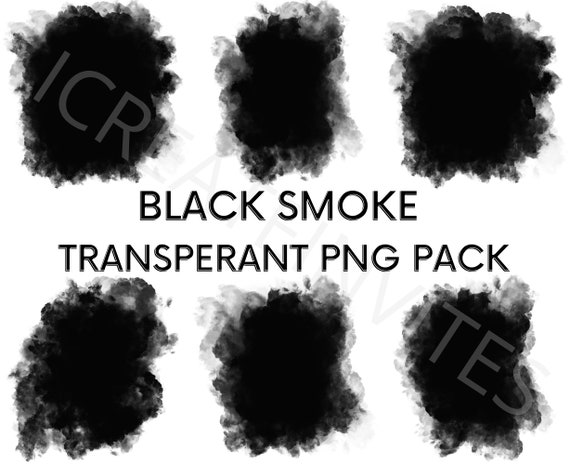 Black Smoke Overlay Sublimation Transparent Background Png - Etsy