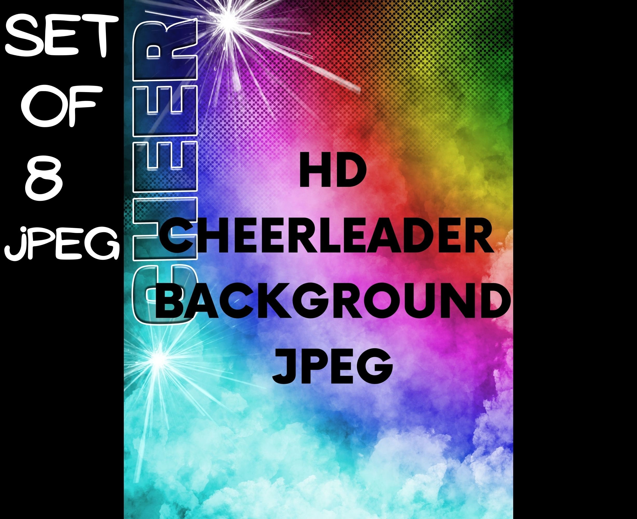Cheer Background Hd Quality Instant Digital Download JPEG Athlete ...