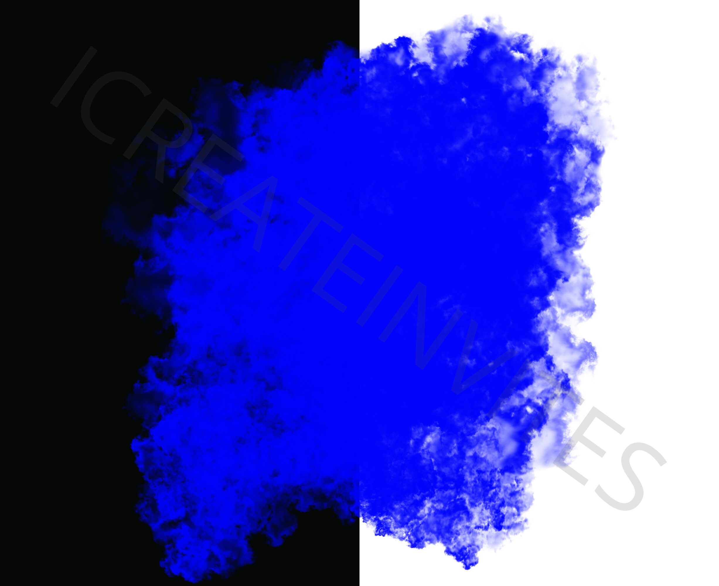 Royal Blue Smoke Cloud Overlay Bundle Transparent Background Png File ...