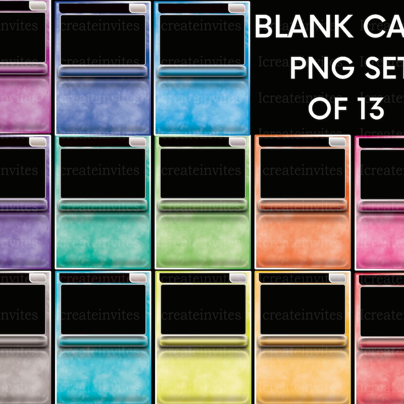 Blank Pokémons Card Template - Etsy