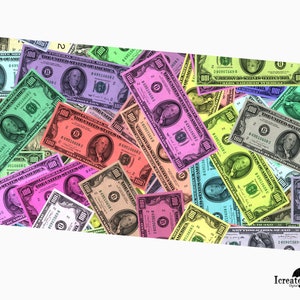 Multicolor Dollar Bill Money Digital Paper Jpeg - Etsy