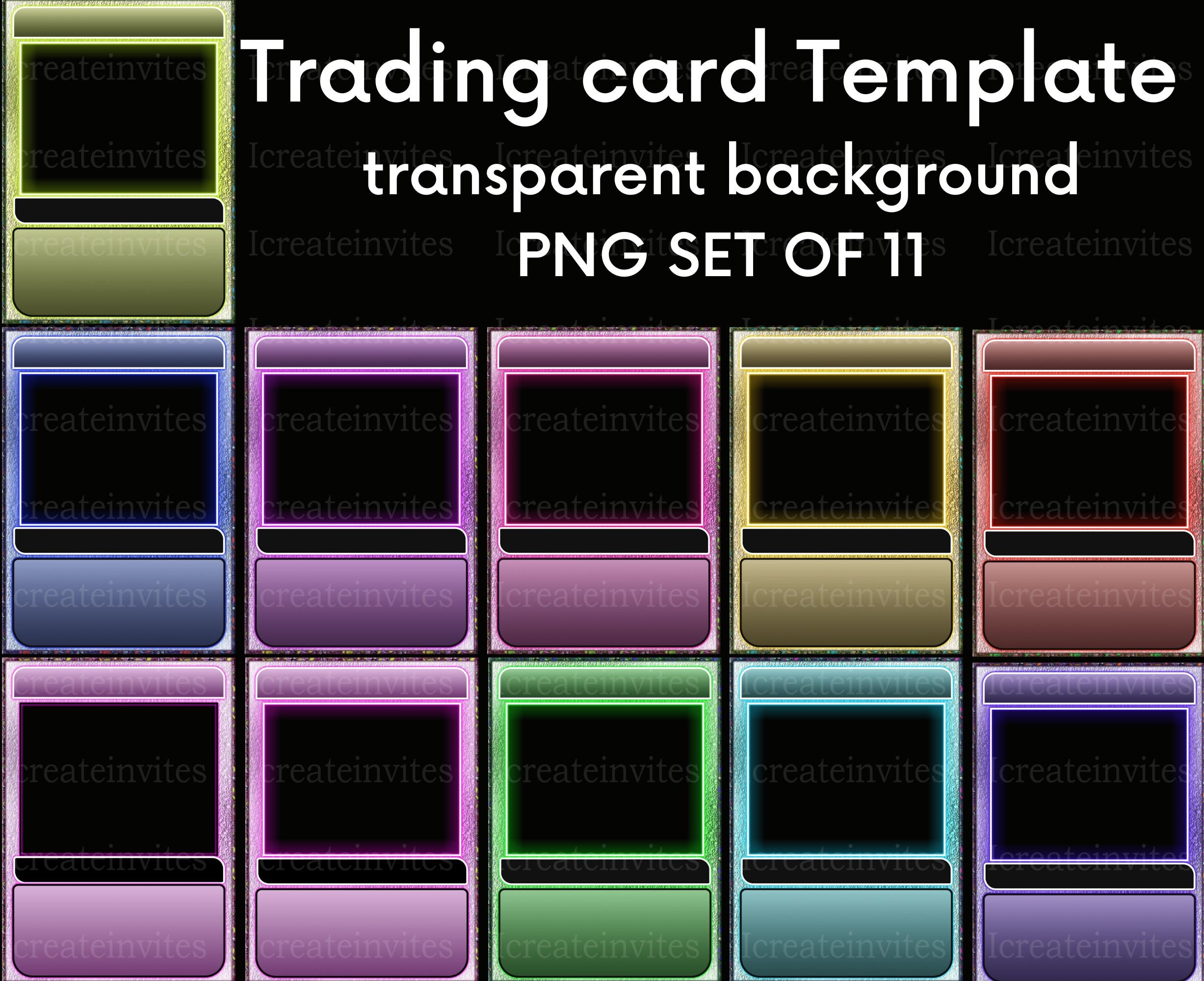 Pokemon Trainer Card Template