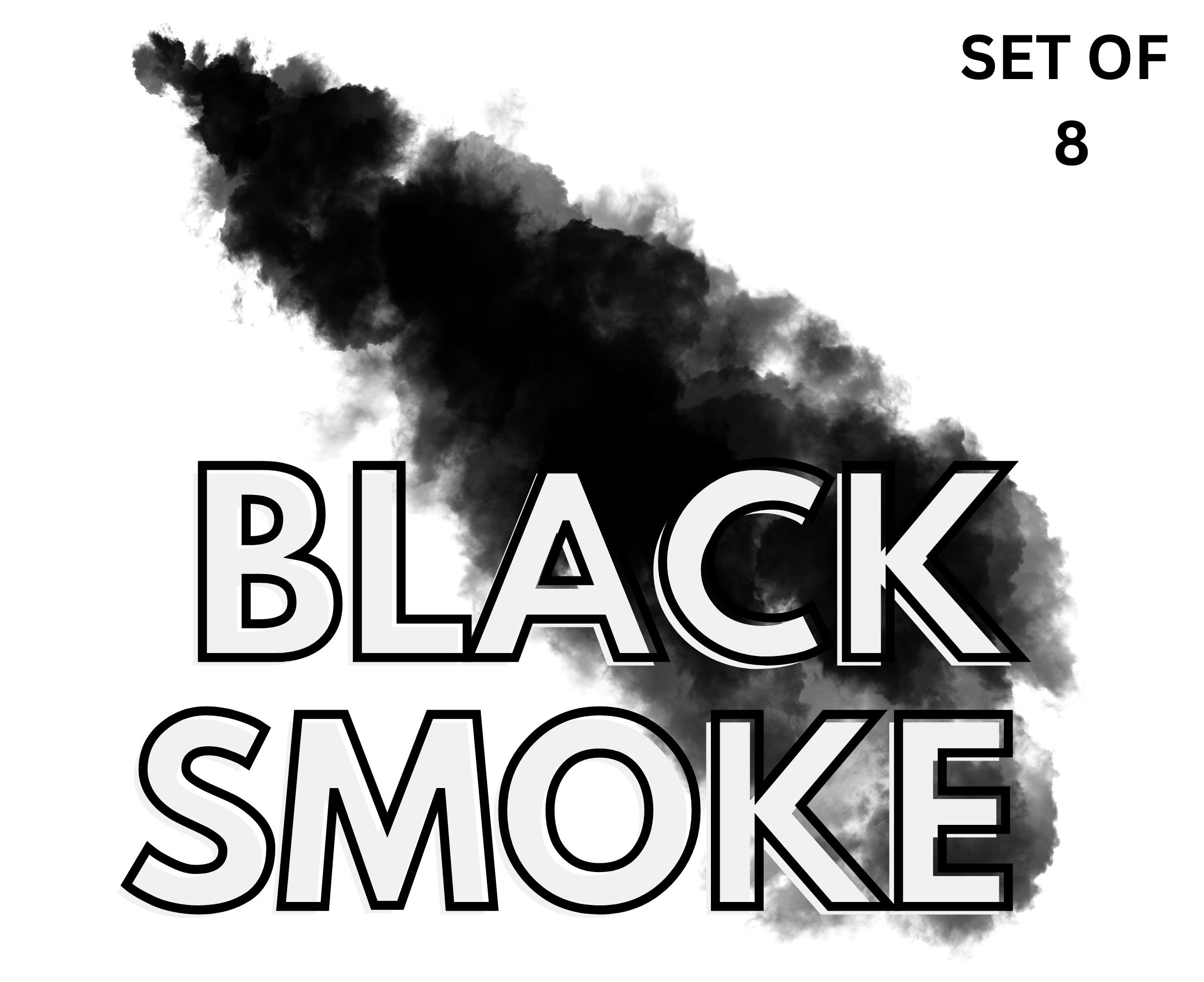 Black Smoke Png Photoshop Overlay Sublimation File Transparent ...