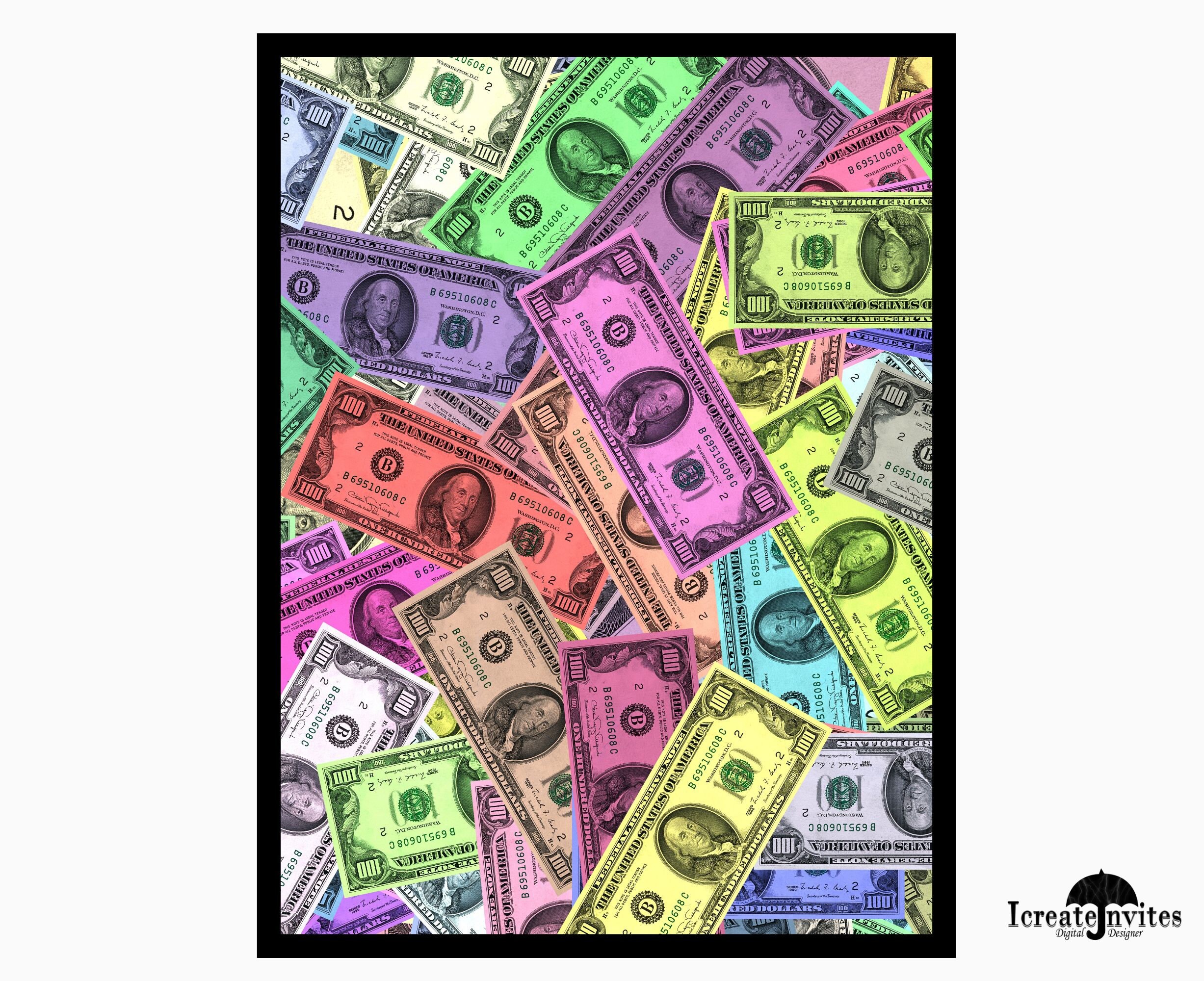 Seamless Dollar Bill Money Background Digital Paper - Etsy