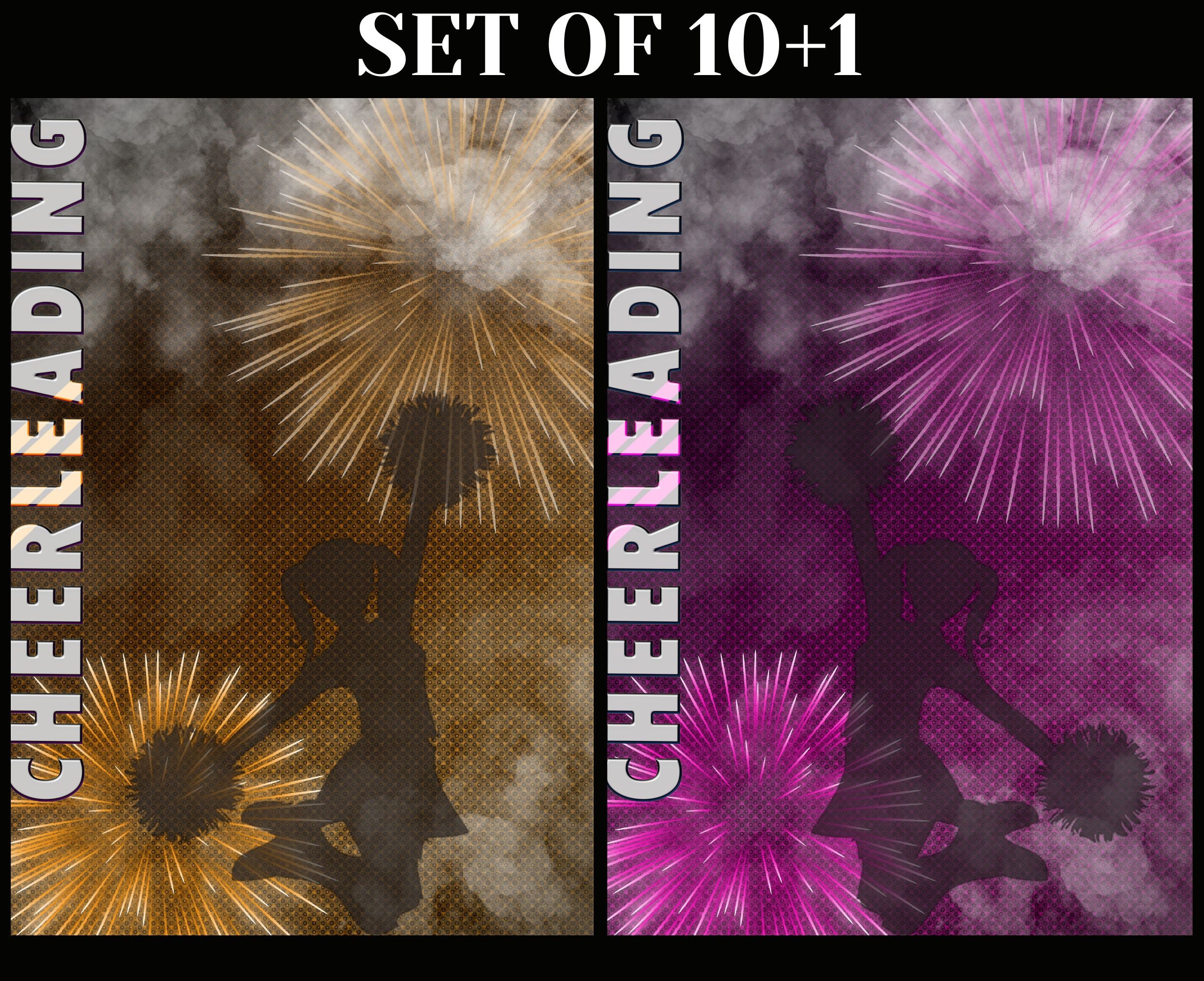 Cheerleader Background: Sports Poster Photo Backdrop (digital Download ...
