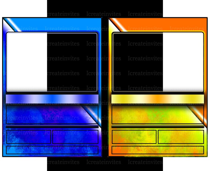 Editable Trading Card Template Transparent Background Png File Set of ...